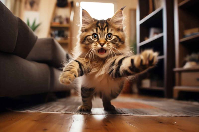 Pourquoi votre chat saute et court partout dans toute la maison ...